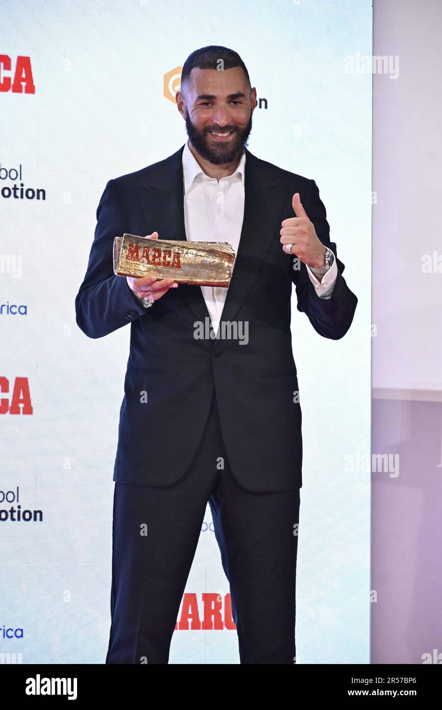 Madrid, Spain. 01st June, 2023. Karim Bezema during Marca Leyenda ...