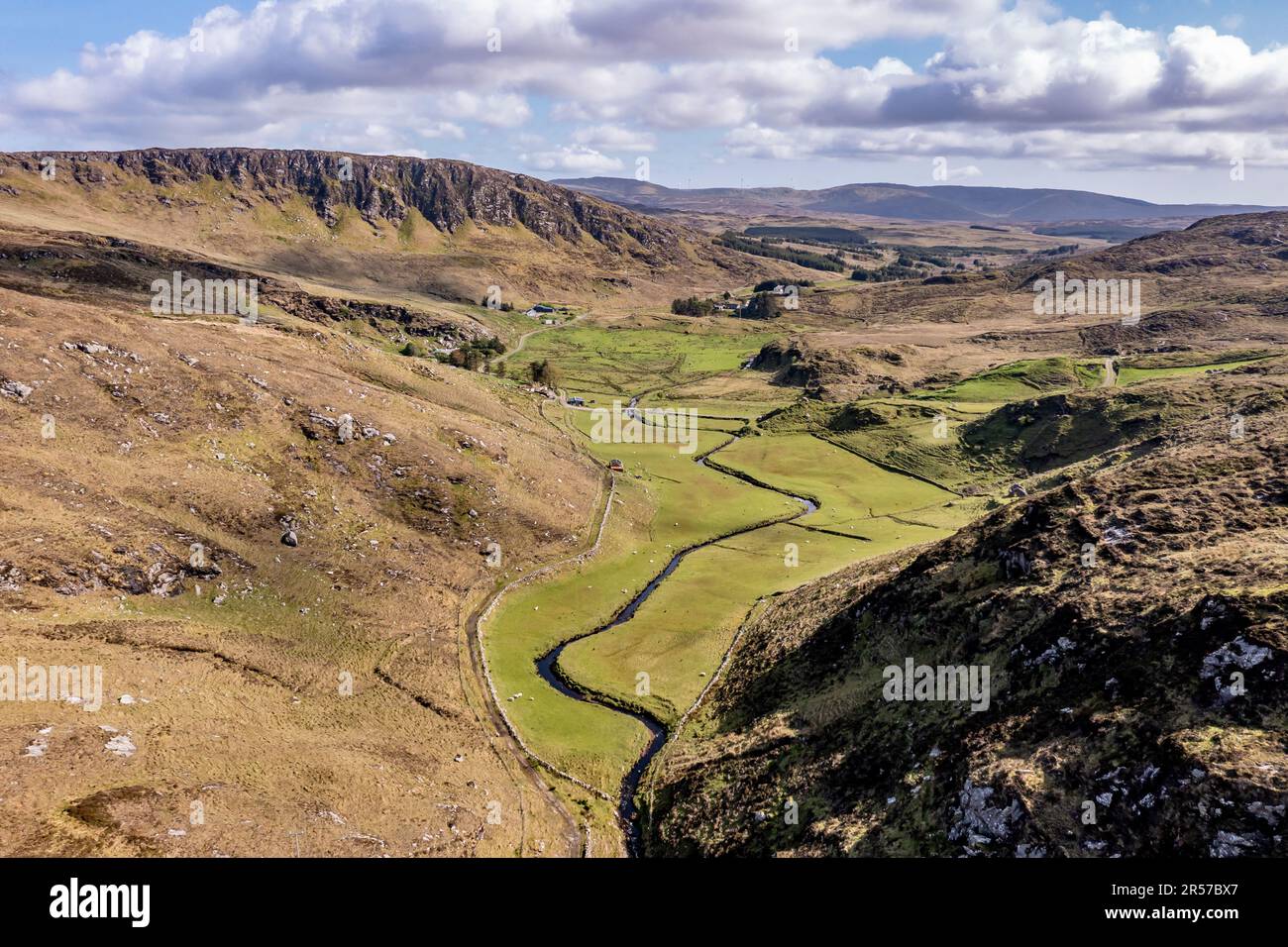 The beautiful area of Meentashask above the Assaranca waterfall in ...