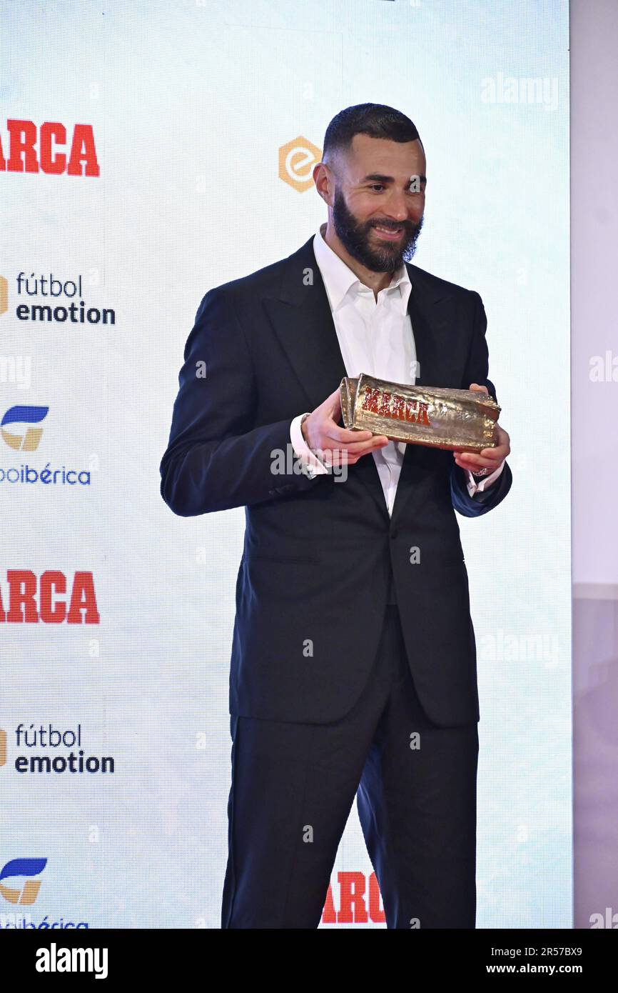 Madrid, Spain. 01st June, 2023. Karim Bezema during Marca Leyenda ...