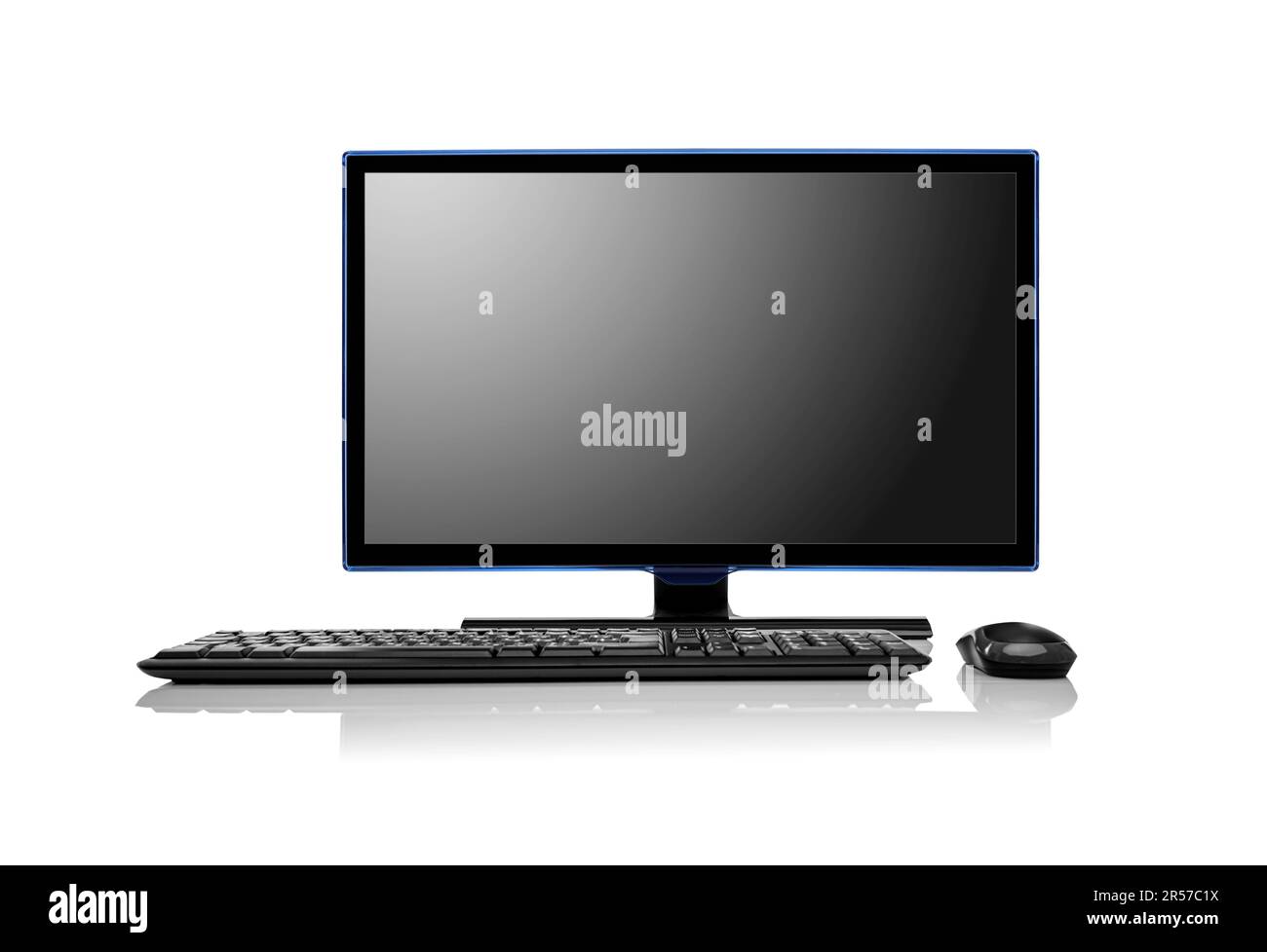 Desktop Computer isolated on white background Stock Photo - Alamy
