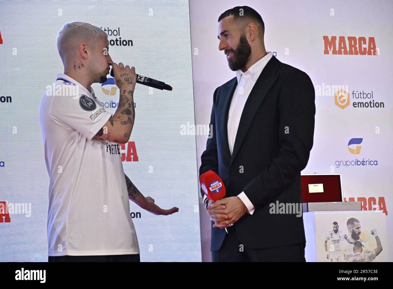 Madrid, Spain. 01st June, 2023. Karim Bezema during Marca Leyenda ...