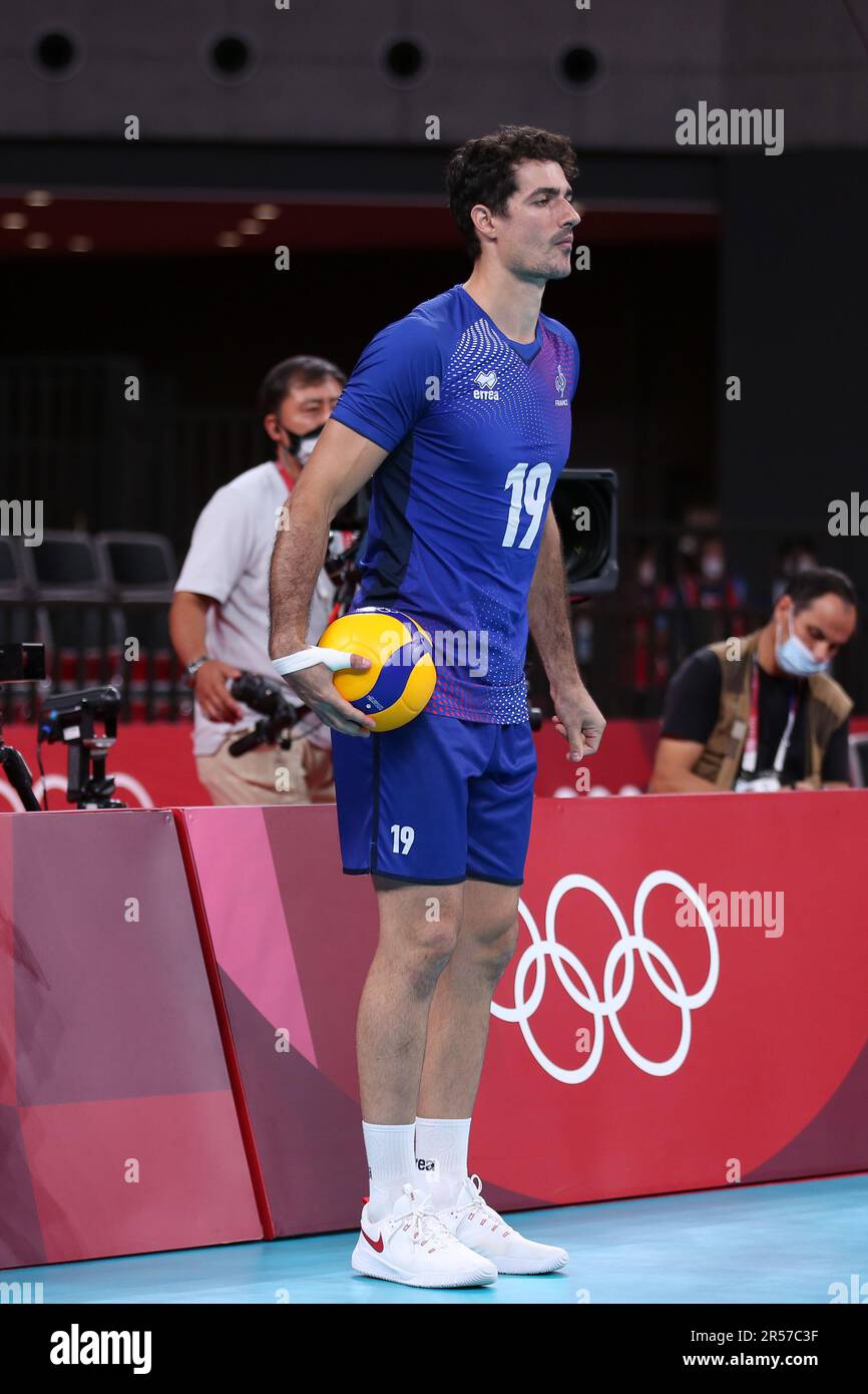 AUG 7, 2021 - Tokyo, Japan: Yacine LOUATI #19 of Team France in the ...