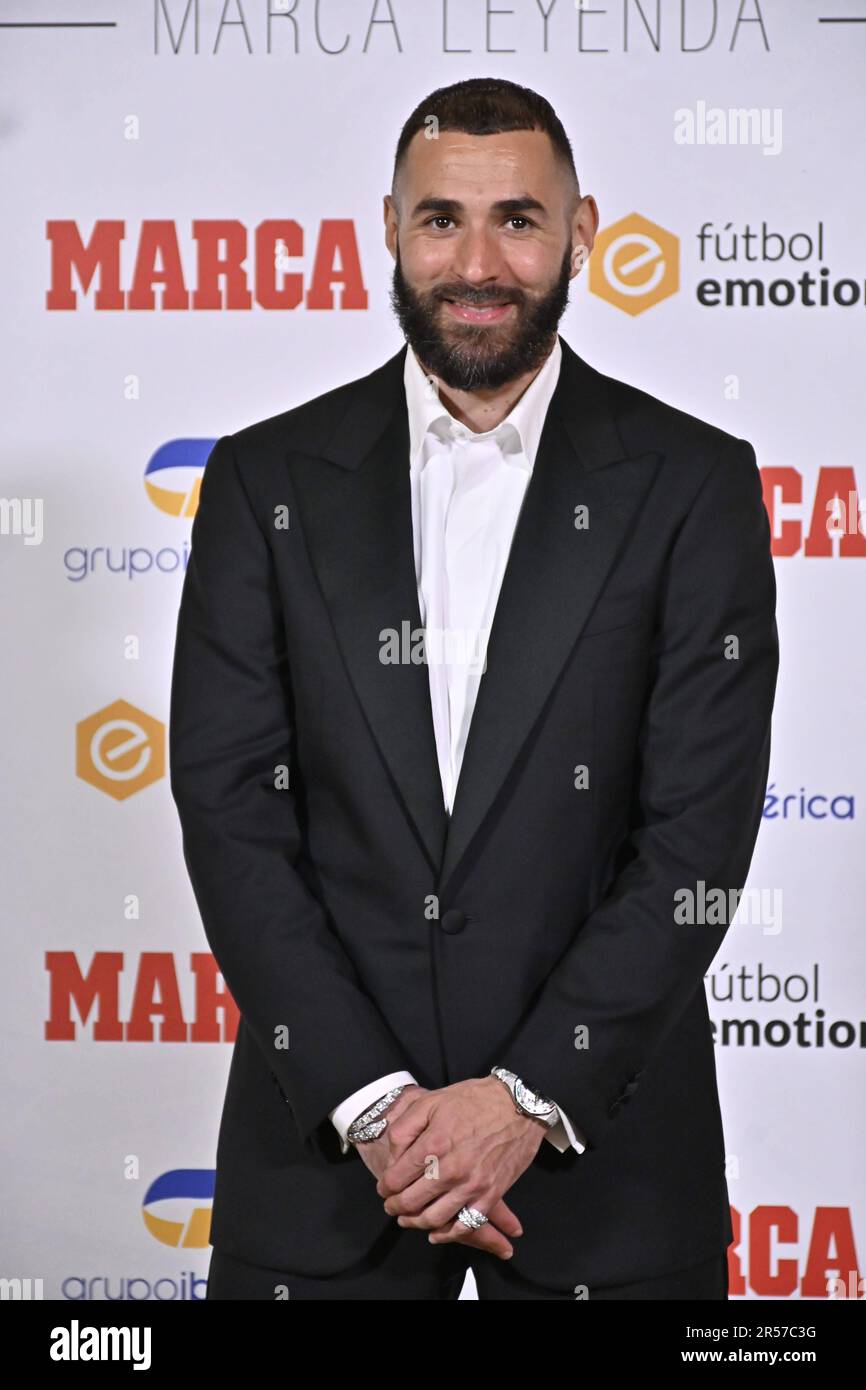 Madrid, Spain. 01st June, 2023. Karim Bezema during Marca Leyenda ...