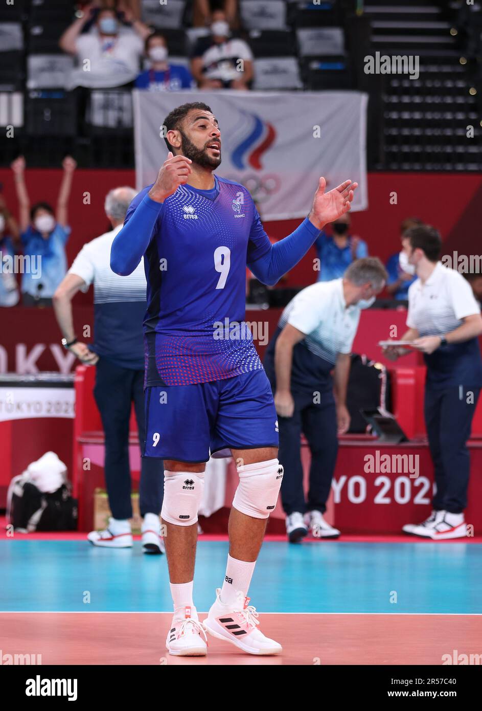 AUG 7, 2021 - Tokyo, Japan: Earvin NGAPETH #9 of Team France in the ...