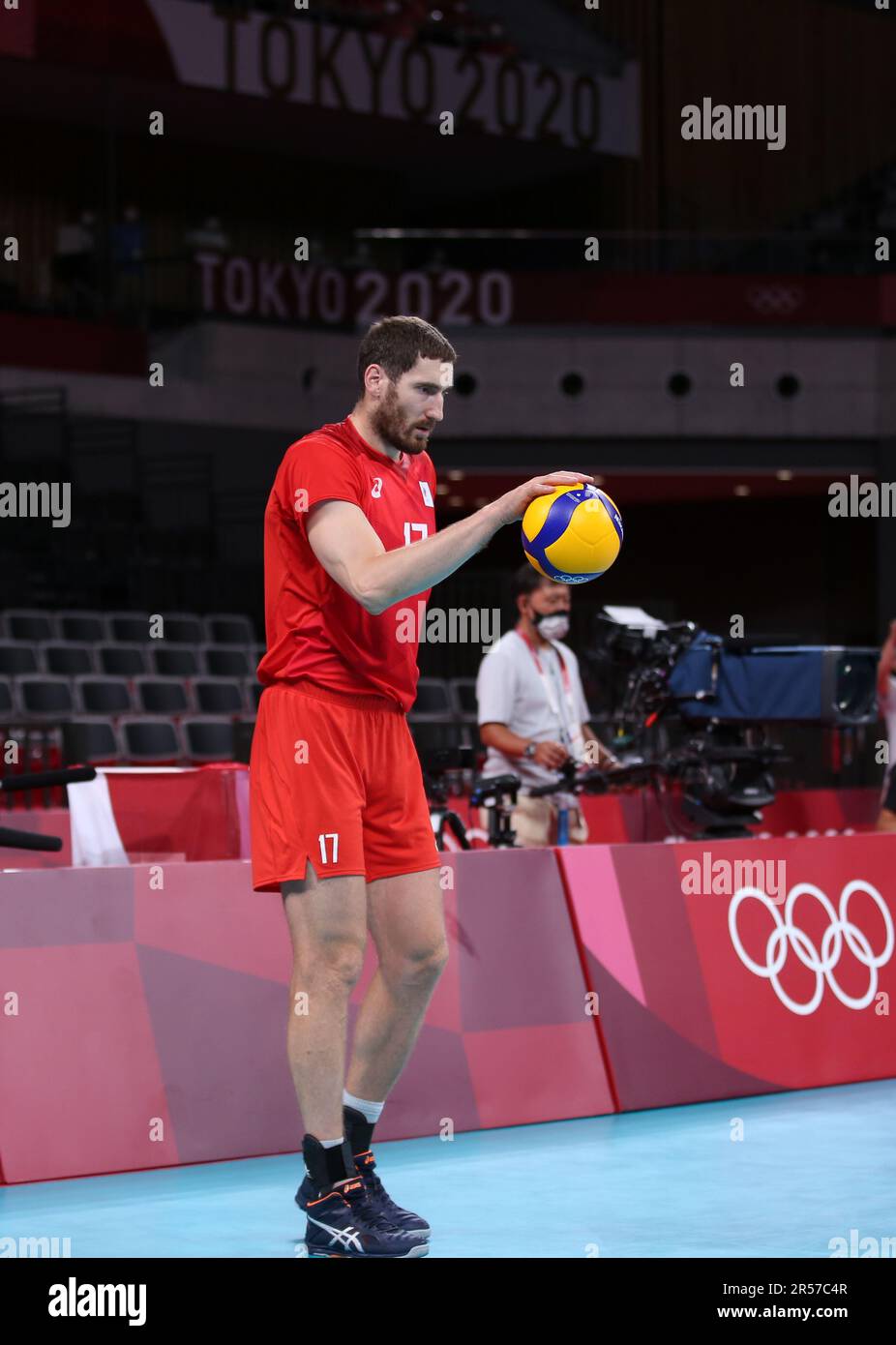 AUG 7, 2021 - Tokyo, Japan: Maxim MIKHAYLOV #17 of Team Russia in the ...