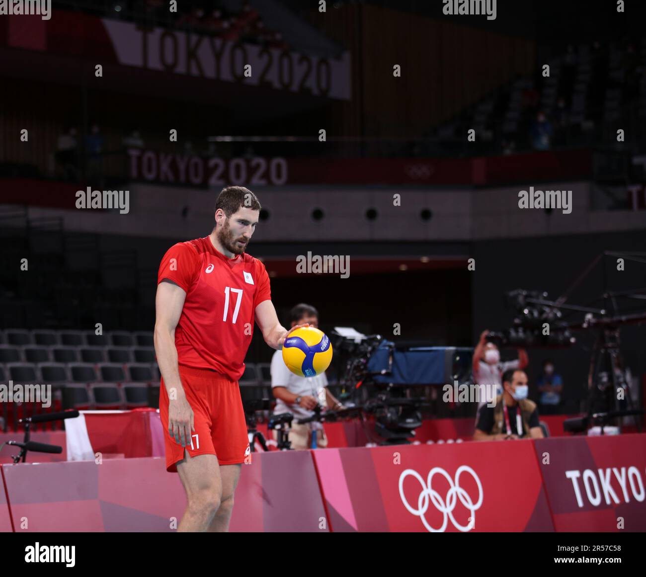 AUG 7, 2021 - Tokyo, Japan: Maxim MIKHAYLOV #17 of Team Russia in the ...