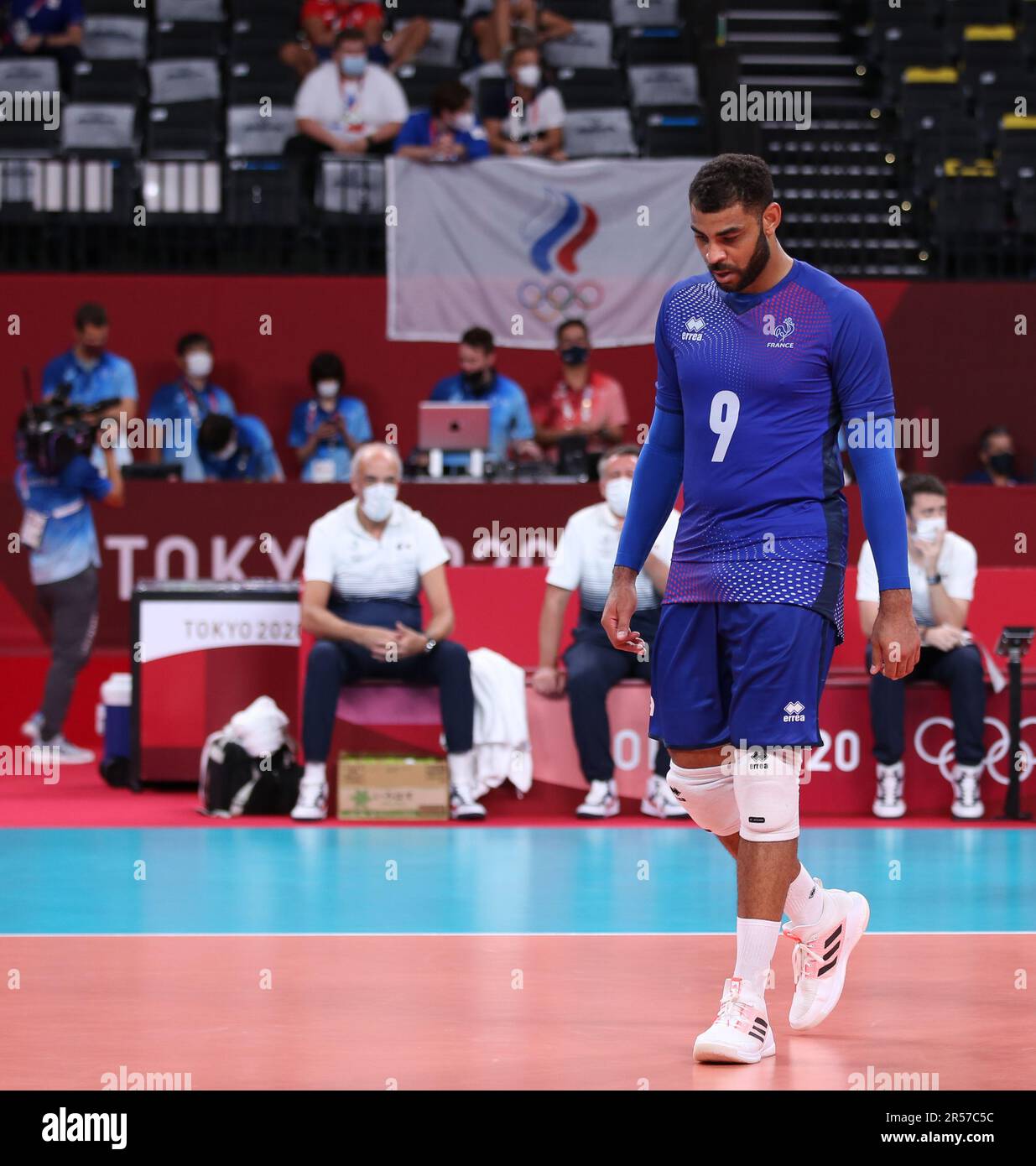 AUG 7, 2021 - Tokyo, Japan: Earvin NGAPETH #9 of Team France in the ...