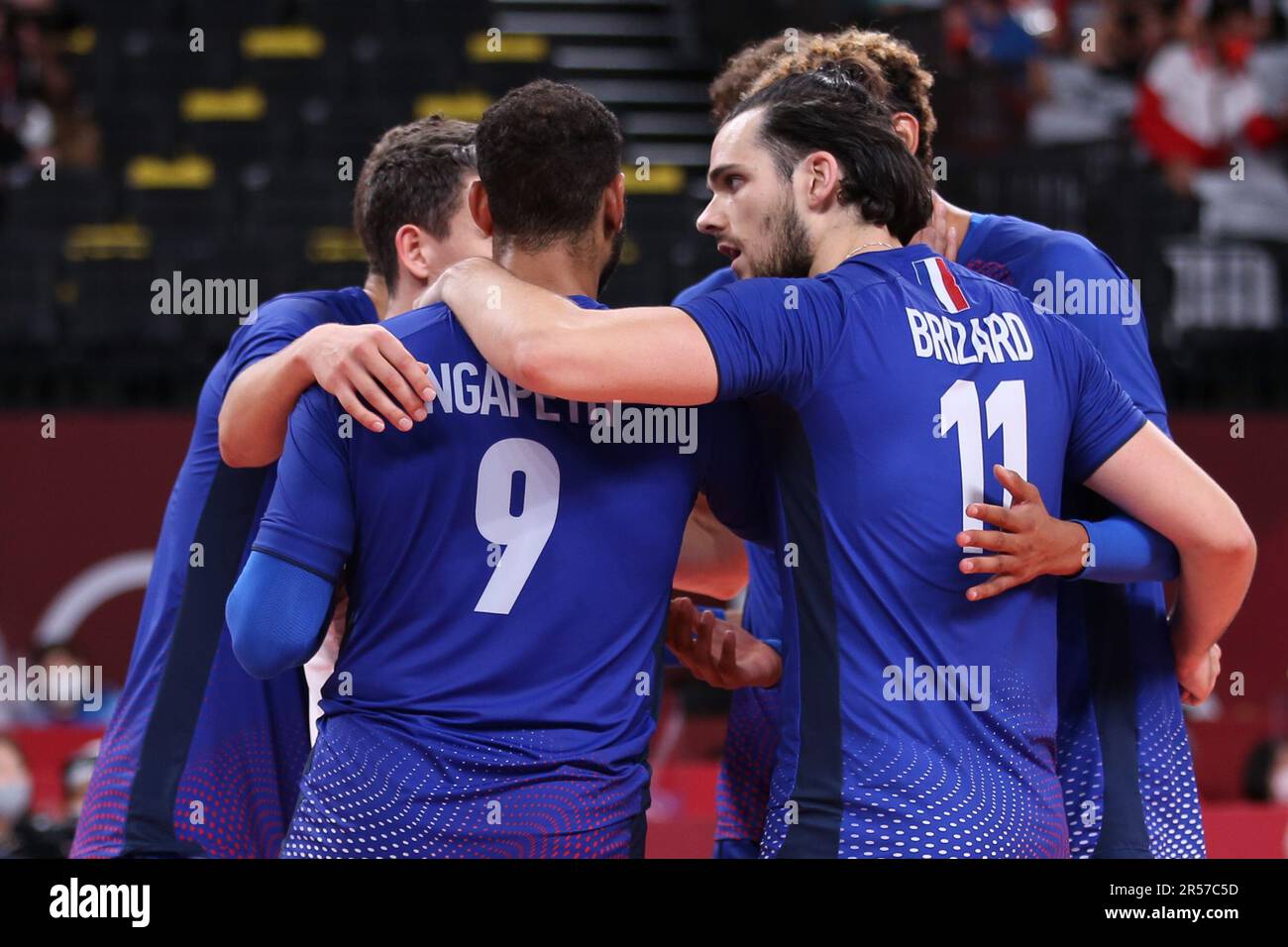 AUG 7, 2021 - Tokyo, Japan: Team FRANCE in the Volleyball Men's Gold ...