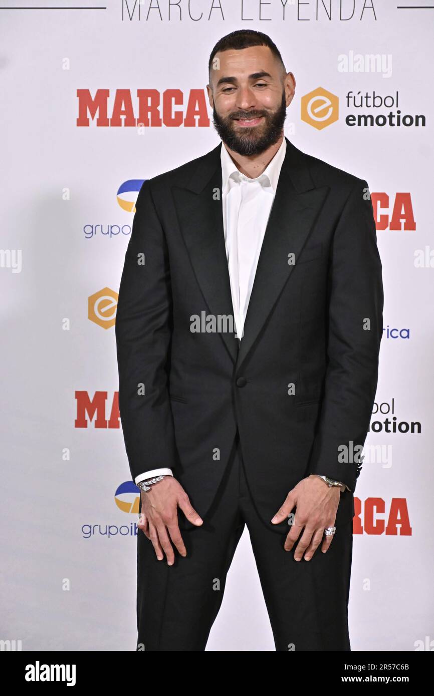 Madrid, Spain. 01st June, 2023. Karim Bezema during Marca Leyenda ...