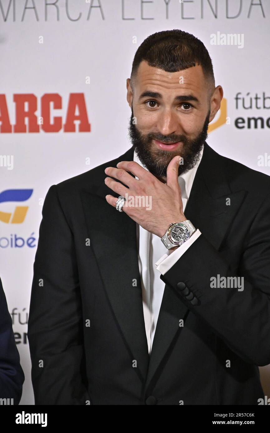 Madrid, Spain. 01st June, 2023. Karim Bezema during Marca Leyenda ...