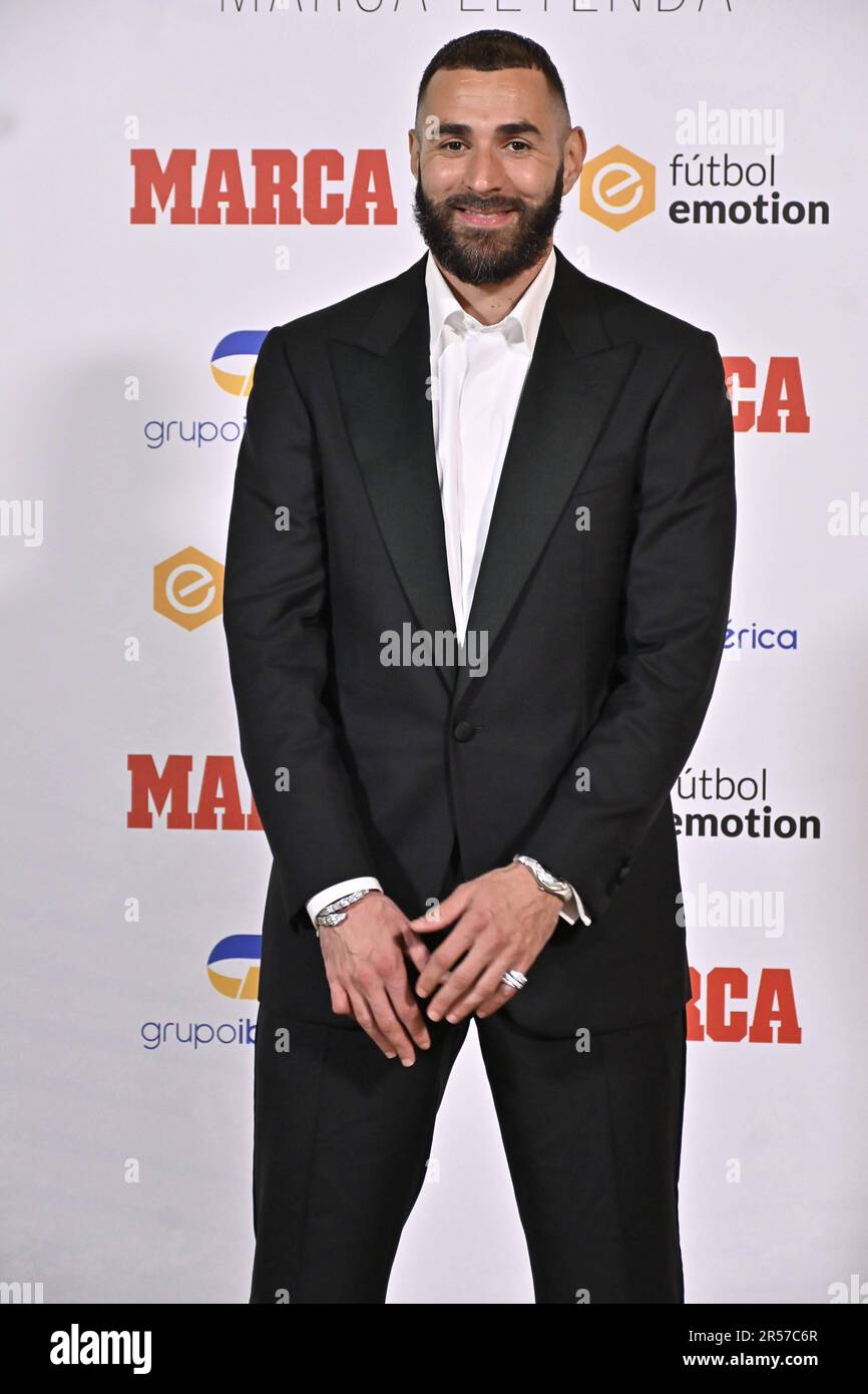 Madrid, Spain. 01st June, 2023. Karim Bezema during Marca Leyenda ...