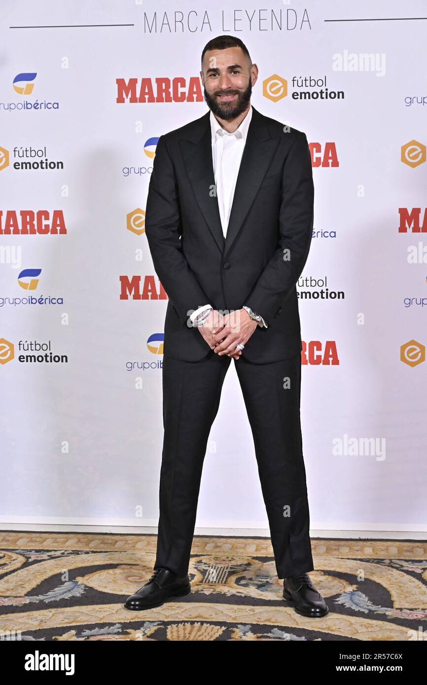 Madrid, Spain. 01st June, 2023. Karim Bezema during Marca Leyenda ...