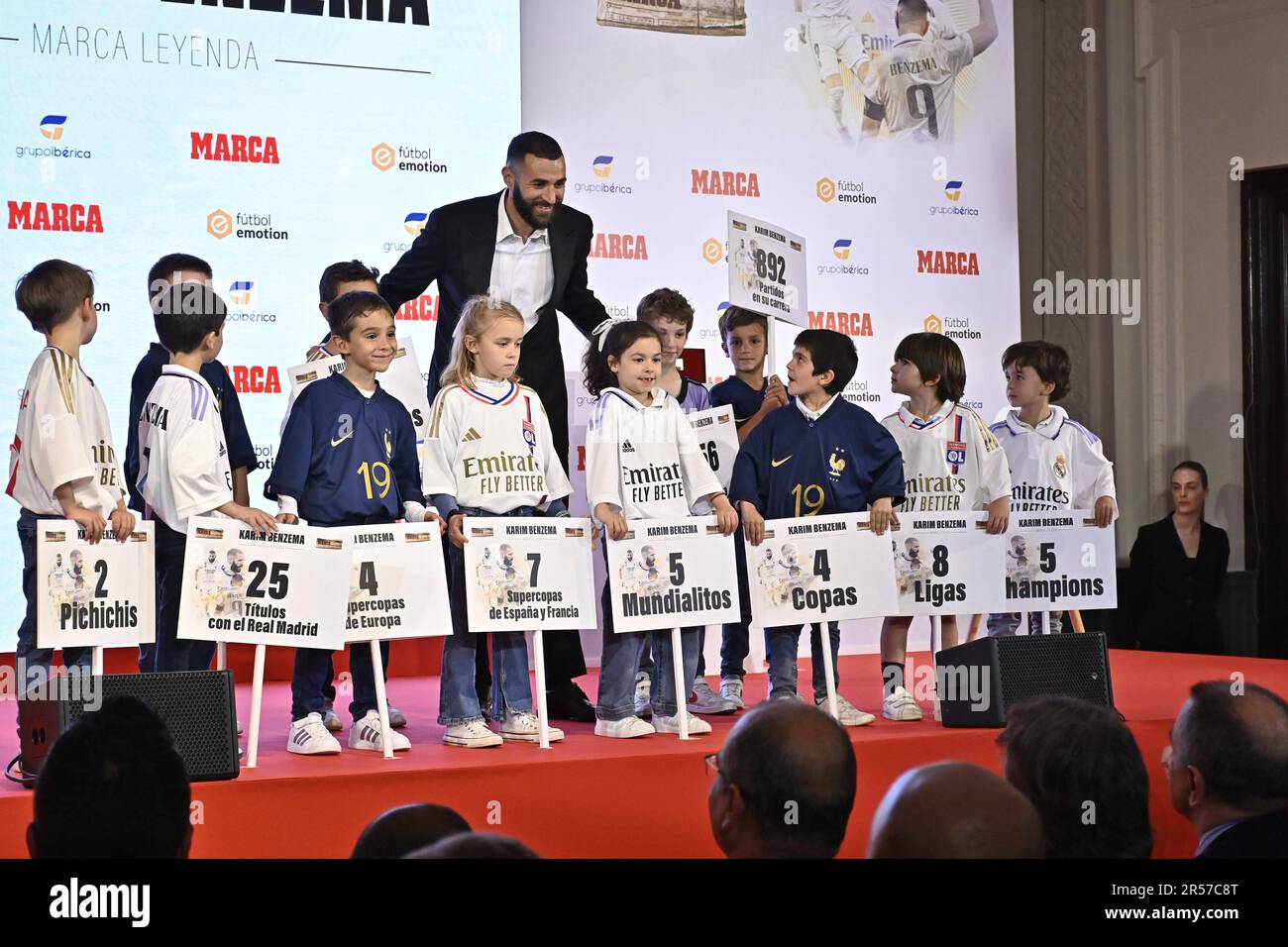 Madrid, Spain. 01st June, 2023. Karim Bezema during Marca Leyenda ...
