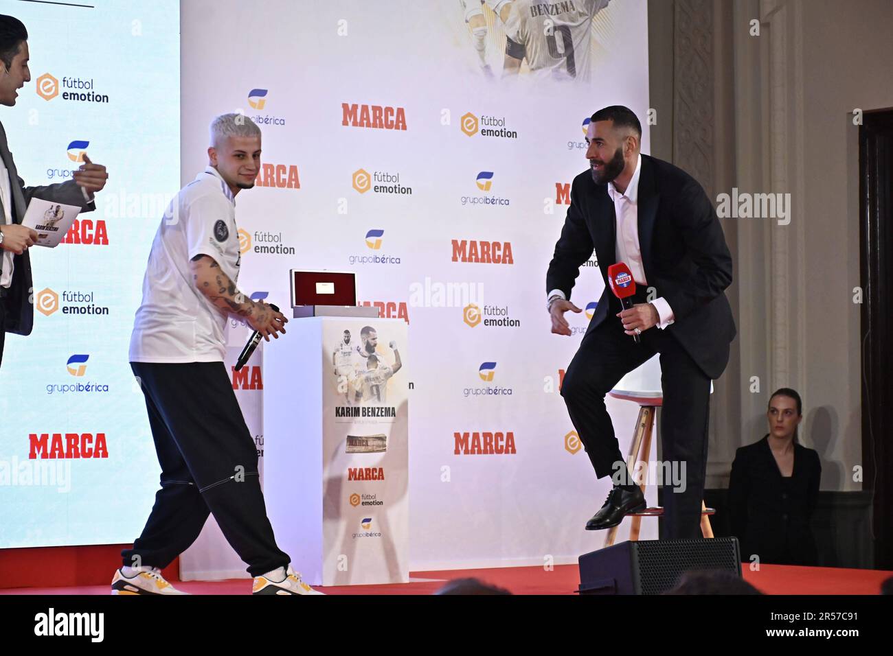 Madrid, Spain. 01st June, 2023. Karim Bezema during Marca Leyenda ...