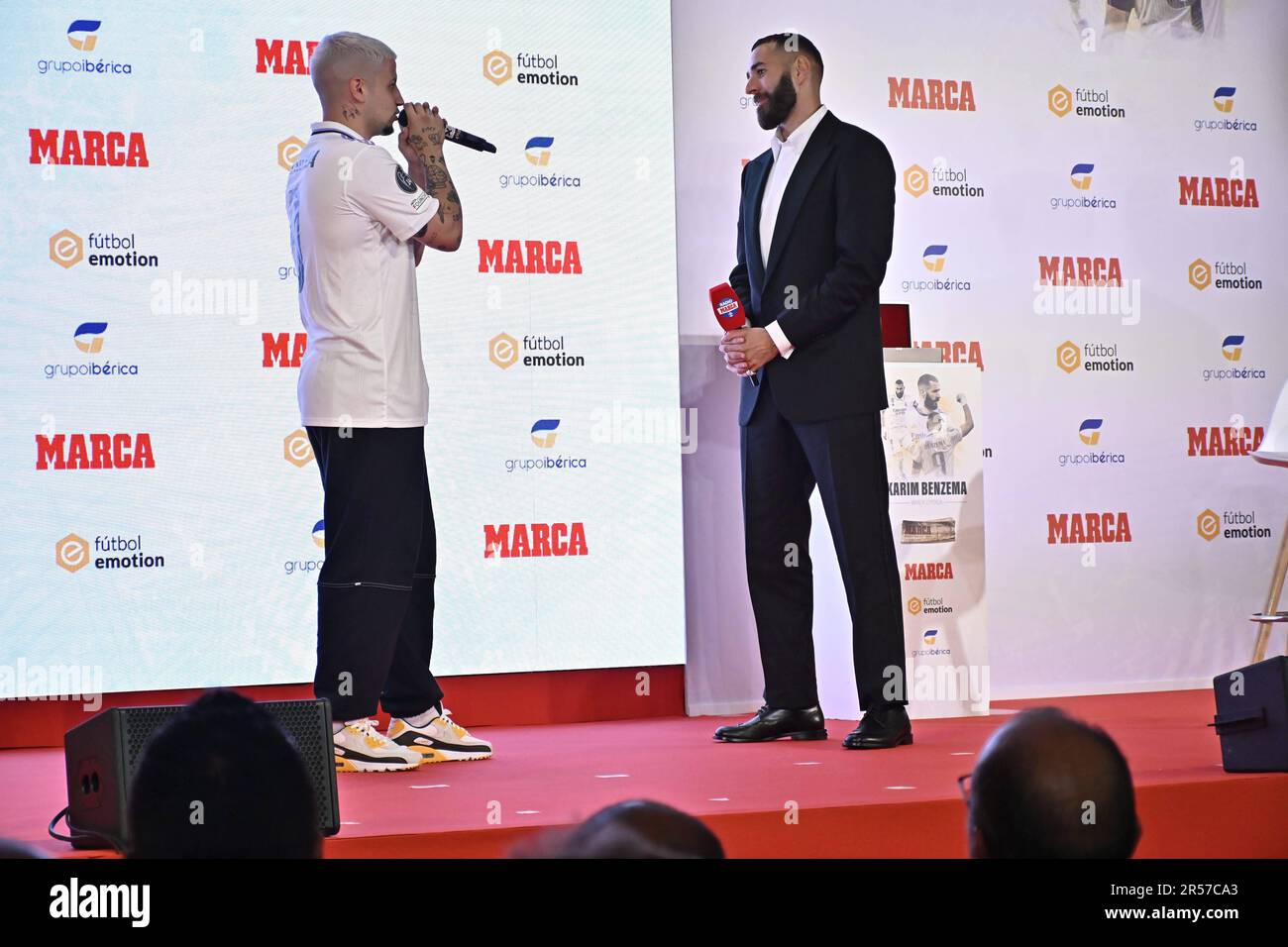 Madrid, Spain. 01st June, 2023. Karim Bezema during Marca Leyenda ...