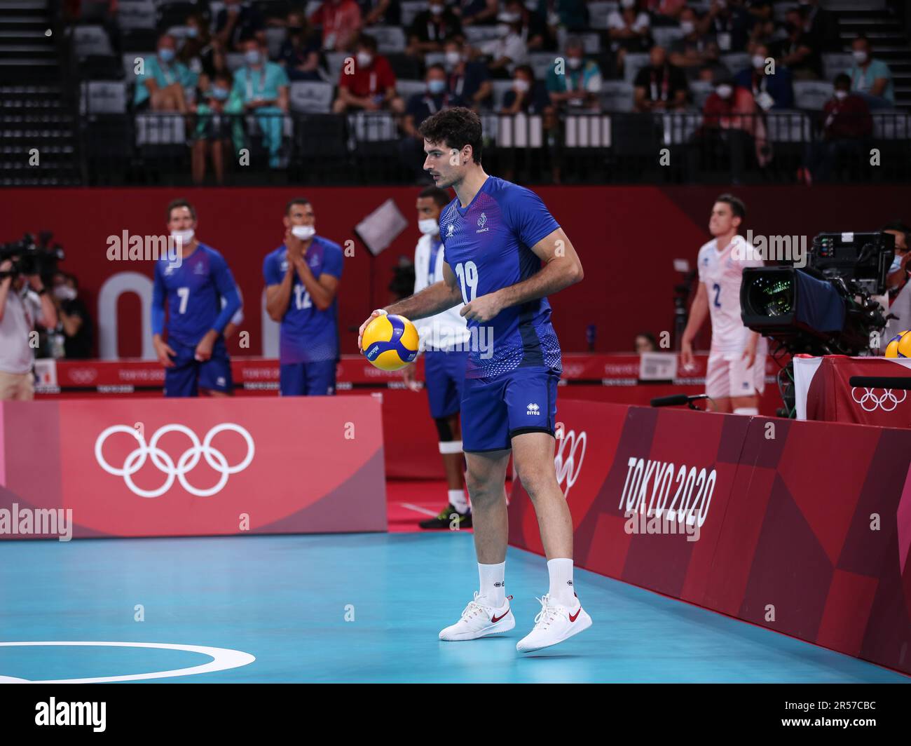 AUG 7, 2021 - Tokyo, Japan: Yacine LOUATI #19 of Team France in the ...