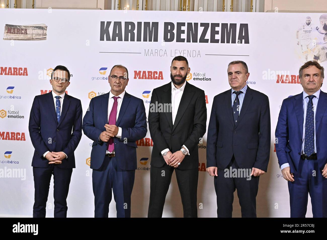 Madrid, Spain. 01st June, 2023. Karim Bezema during Marca Leyenda ...