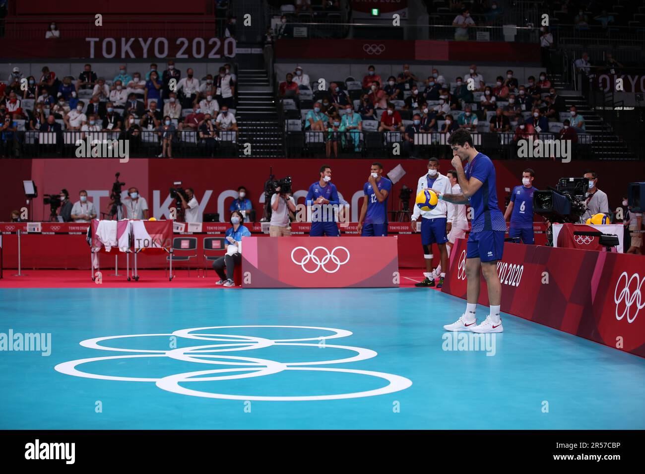 AUG 7, 2021 - Tokyo, Japan: Yacine LOUATI #19 of Team France in the ...