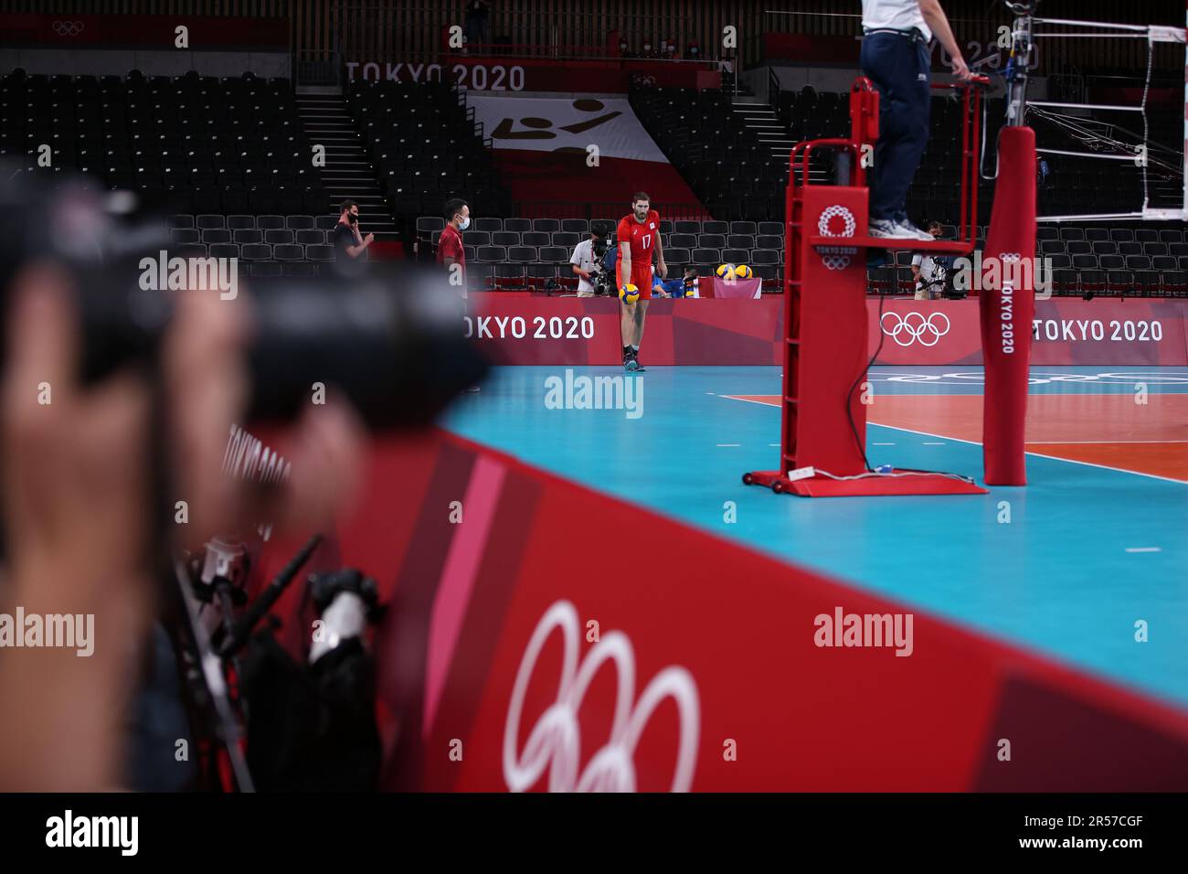 AUG 7, 2021 - Tokyo, Japan: Maxim MIKHAYLOV #17 of Team Russia in the ...