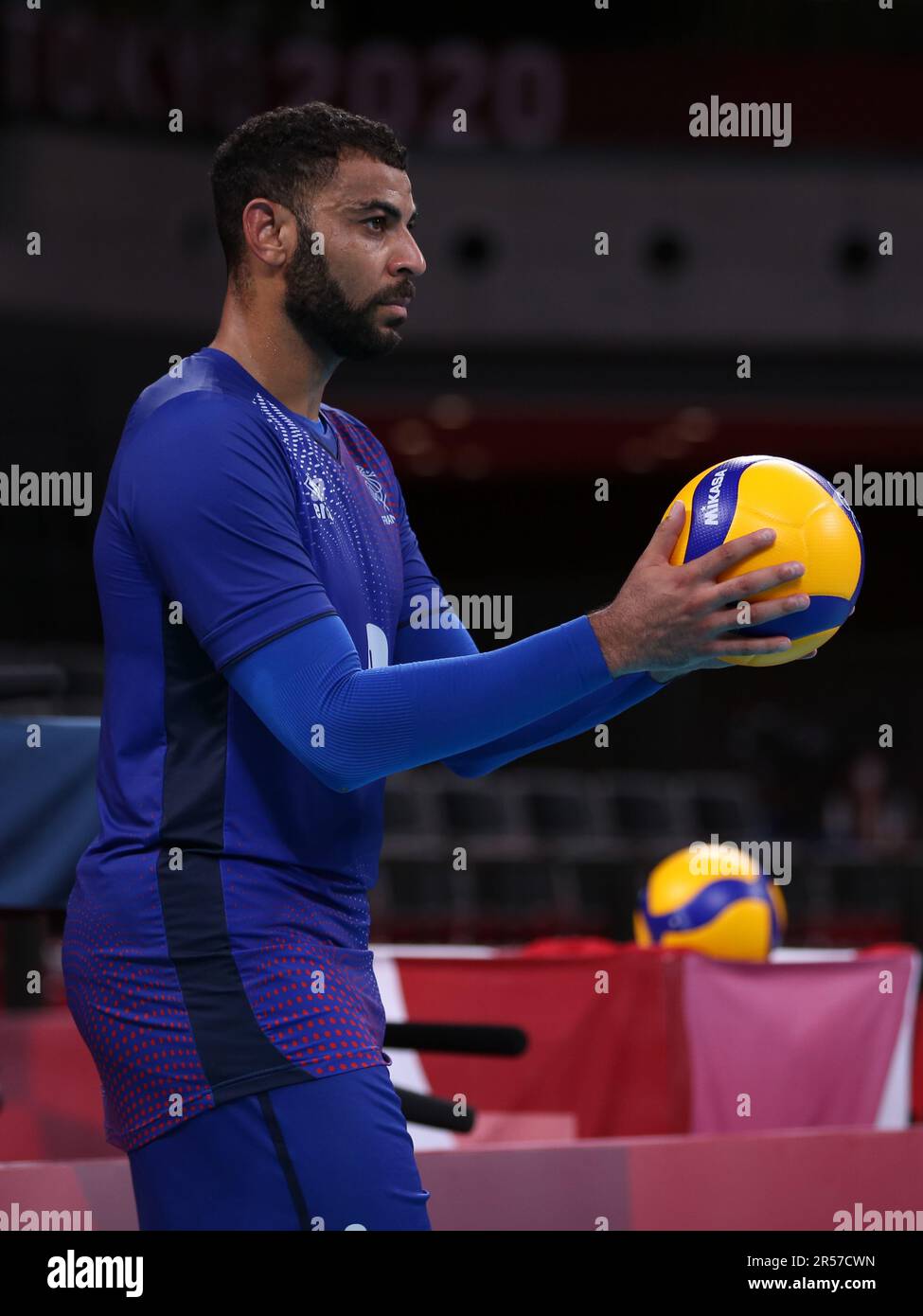 AUG 7, 2021 - Tokyo, Japan: Earvin NGAPETH #9 of Team France in the ...
