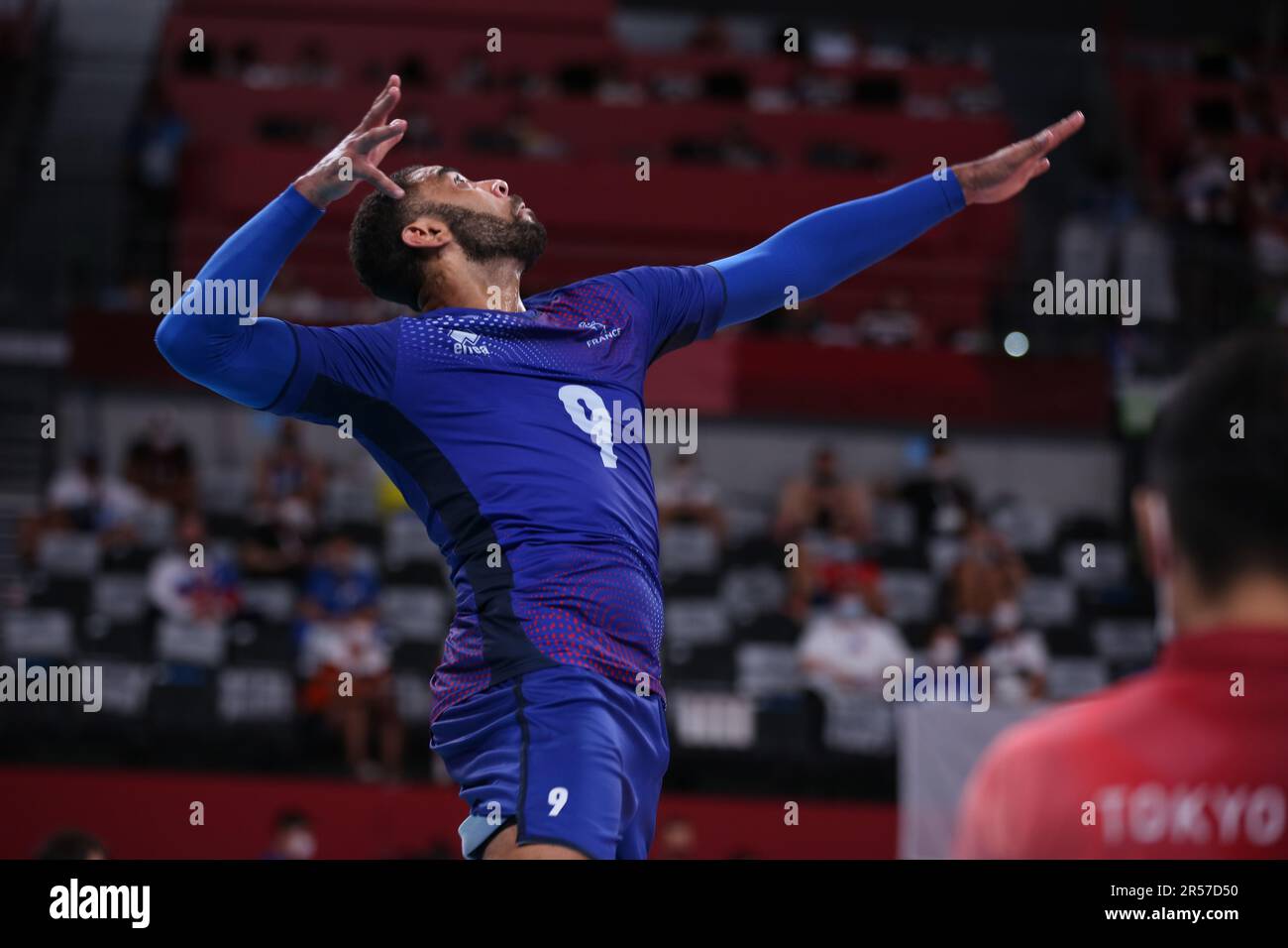 AUG 7, 2021 - Tokyo, Japan: Earvin NGAPETH #9 of Team France in the ...
