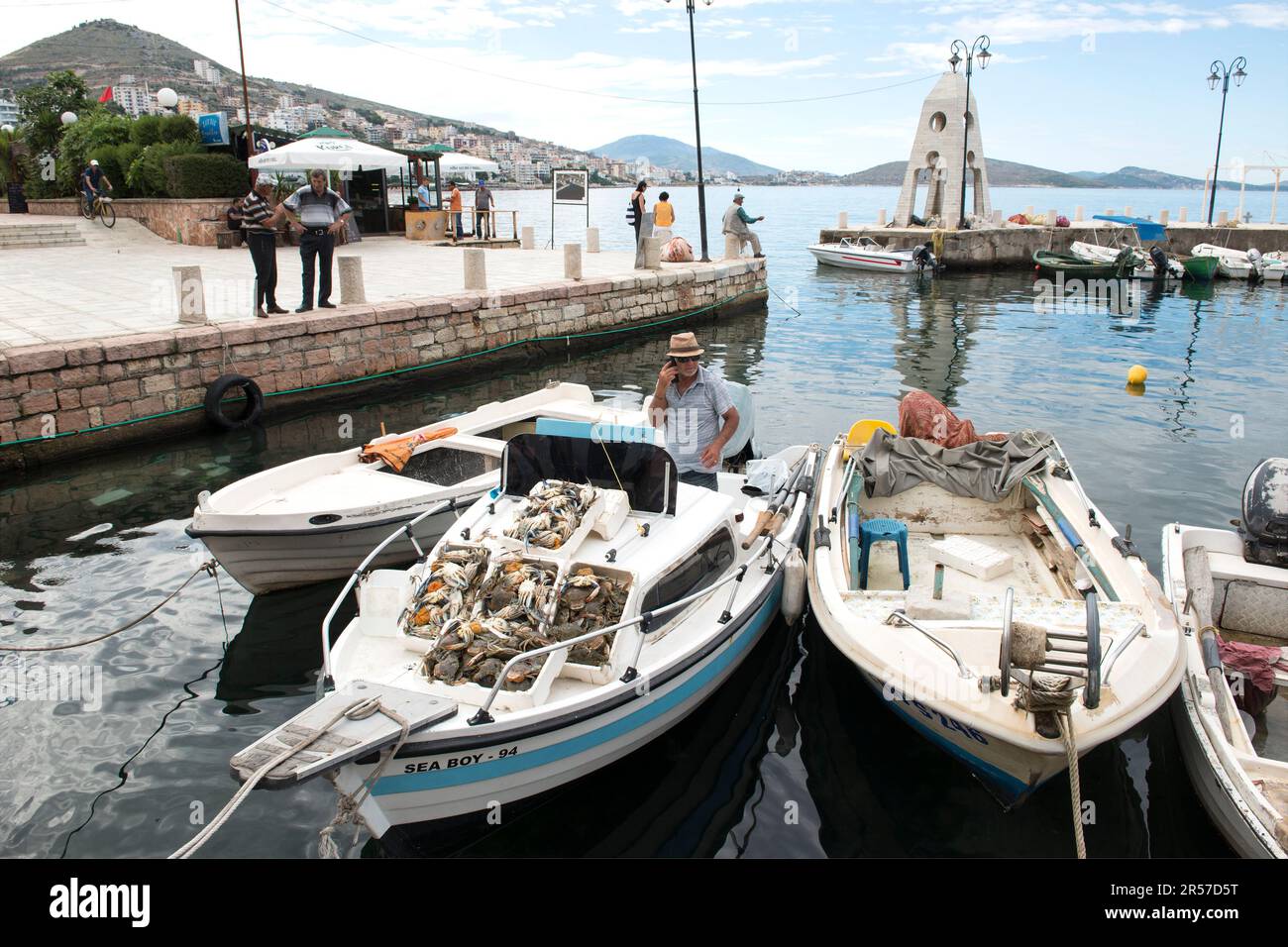 Sarande harbor hi-res stock photography and images - Alamy