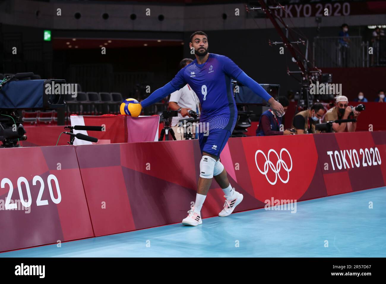 AUG 7, 2021 - Tokyo, Japan: Earvin NGAPETH #9 of Team France in the ...