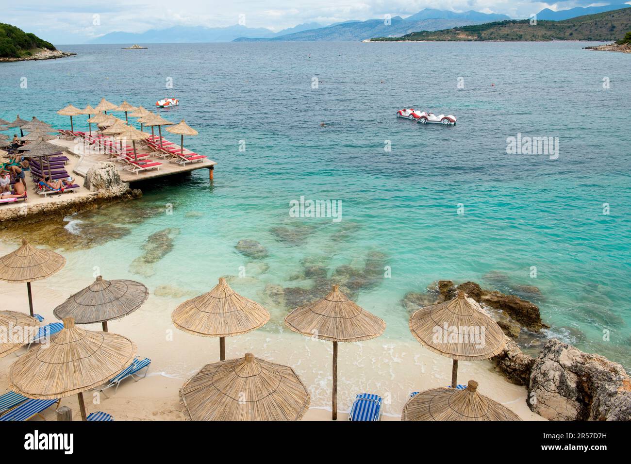Albania. Balkan Peninsula. Ksamil. Beach Stock Photo - Alamy
