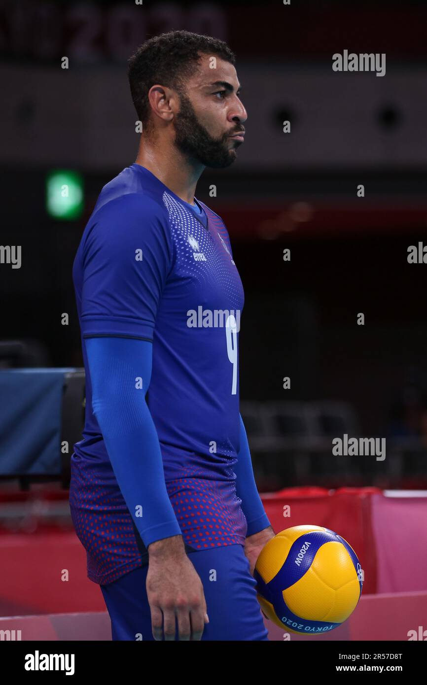 AUG 7, 2021 - Tokyo, Japan: Earvin NGAPETH #9 of Team France in the ...