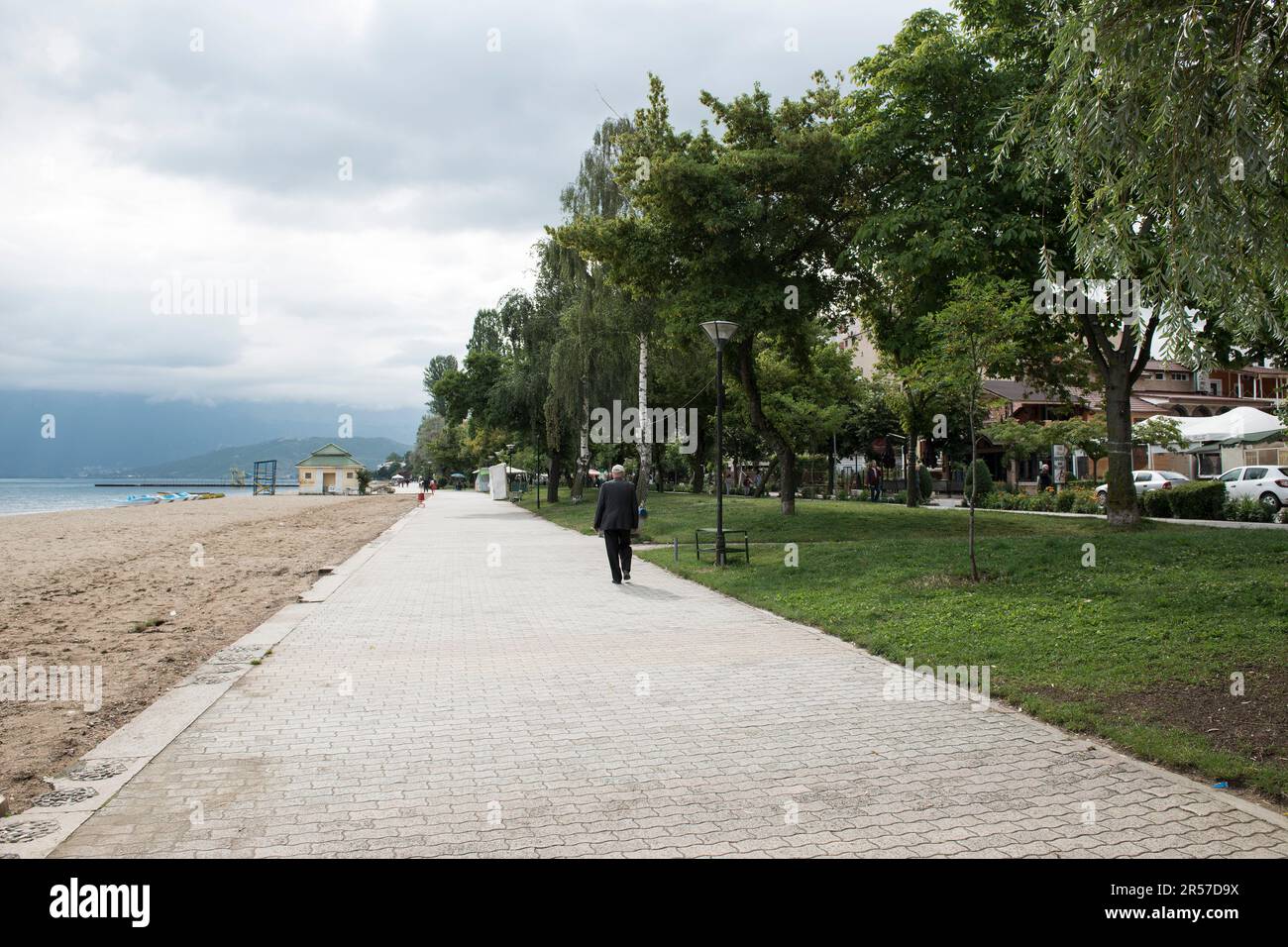 Albania. Balkan Peninsula. Progradec. Beach Stock Photo - Alamy
