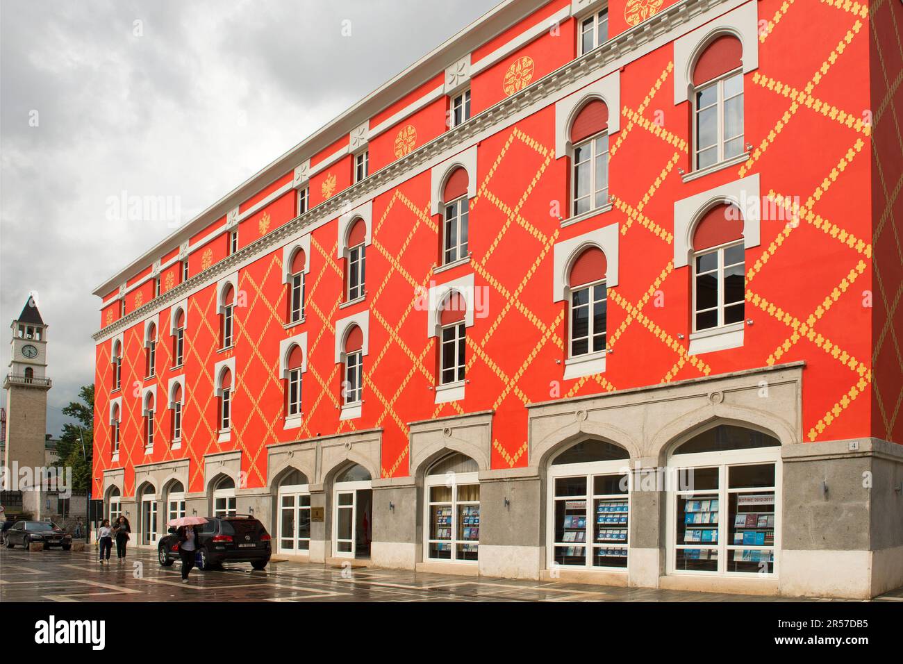 Albania. Balkan Peninsula. Tirana. Building in center town Stock Photo ...