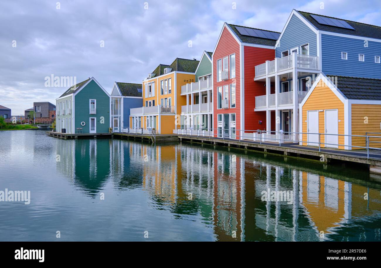 Colorful row houses in houten hi-res stock photography and images - Alamy
