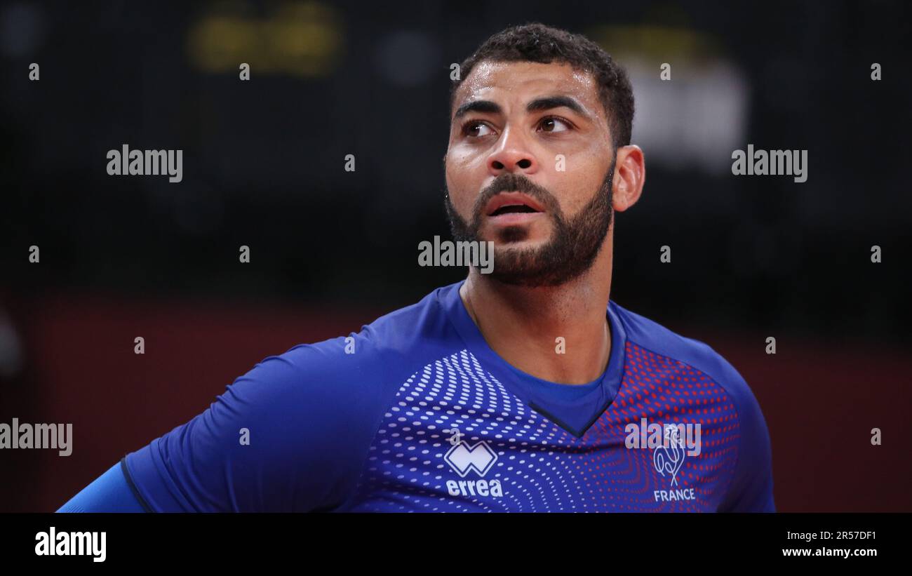 AUG 7, 2021 - Tokyo, Japan: Earvin NGAPETH #9 of Team France in the ...