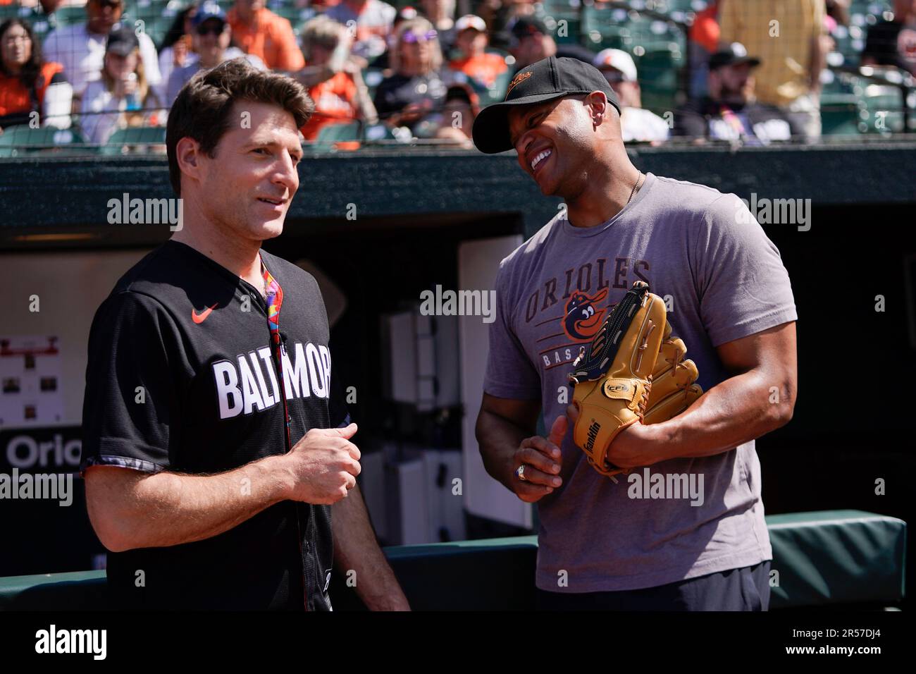 Maryland Gov. Wes Moore, right, talks with Tony Dokoupil, co-host of ...