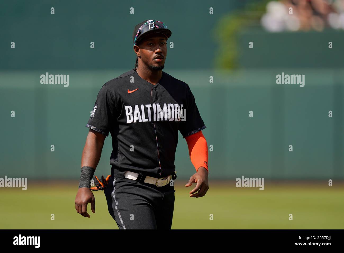 Baltimore Orioles shortstop Jorge Mateo works out prior to baseball ...