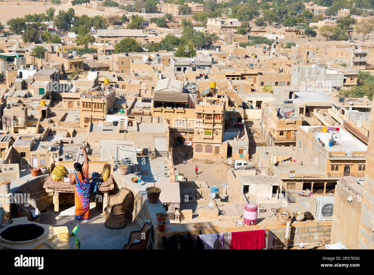 India. Rajasthan. Jaisalmer. landscape Stock Photo - Alamy
