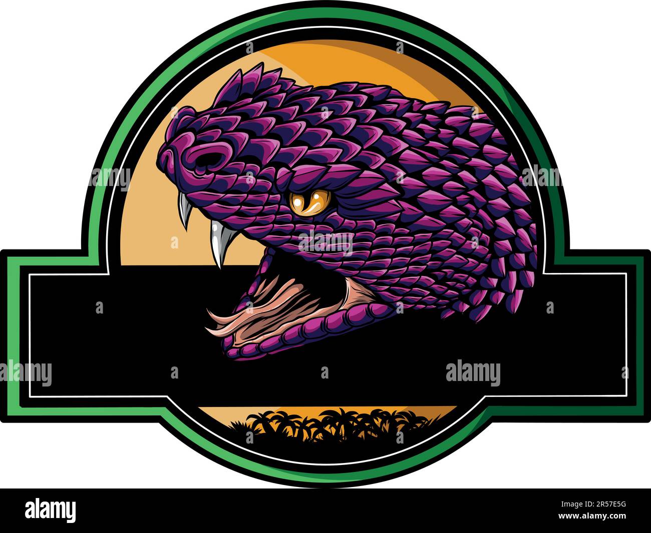 vector illustration of viper snake head logo Stock Vector Image & Art ...