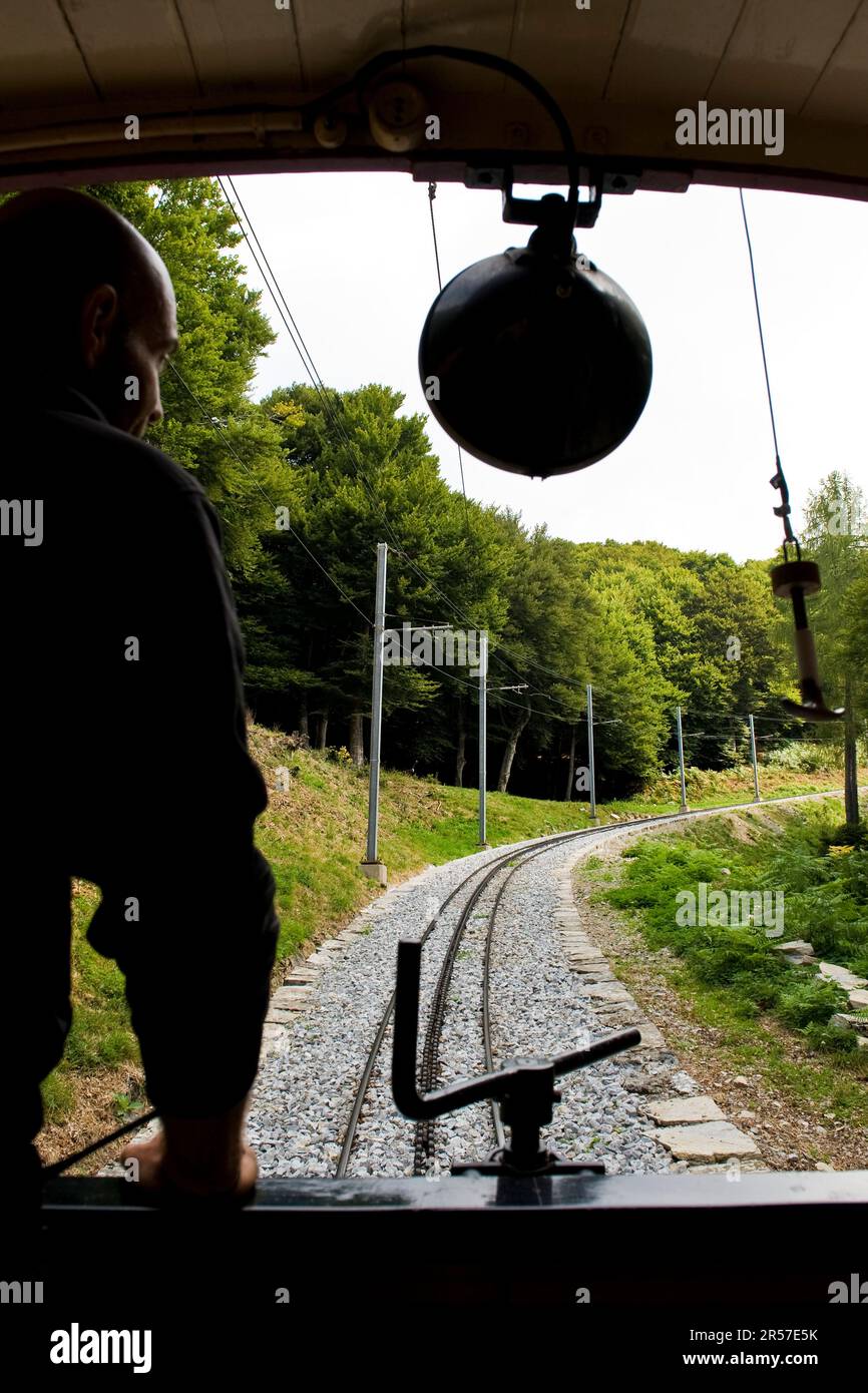 Switzerland. Canton Ticino. Monte Generoso Railway. steam train Stock ...