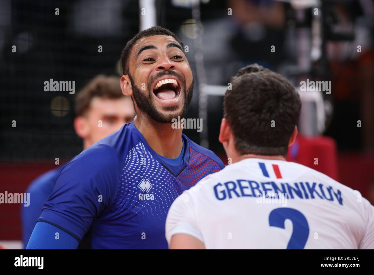 AUG 7, 2021 - Tokyo, Japan: Earvin NGAPETH #9 of Team France in the ...