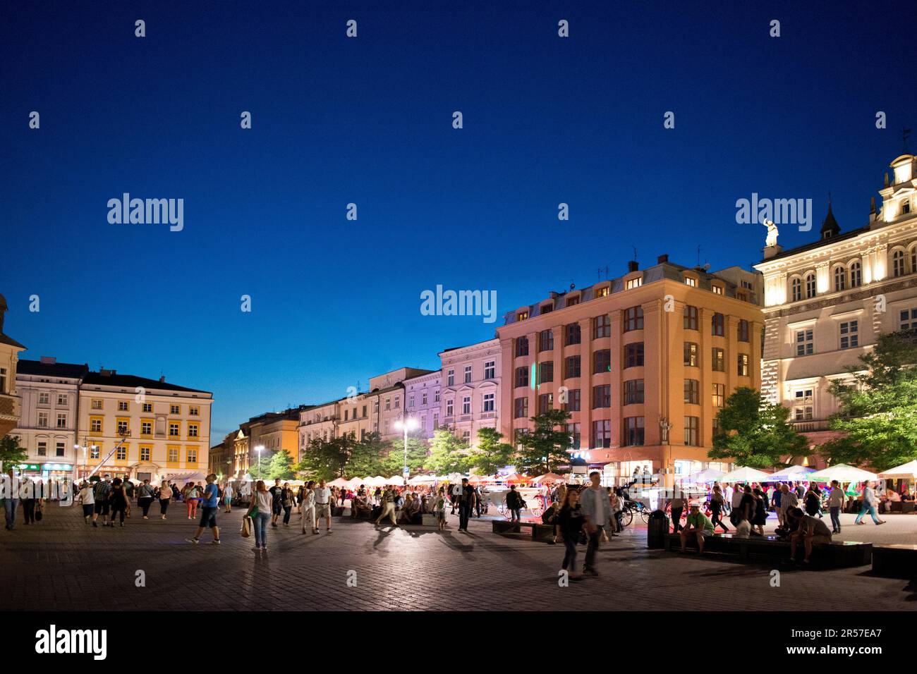 Poland. Krakow. Main Market square. Rynek Glowny Stock Photo - Alamy