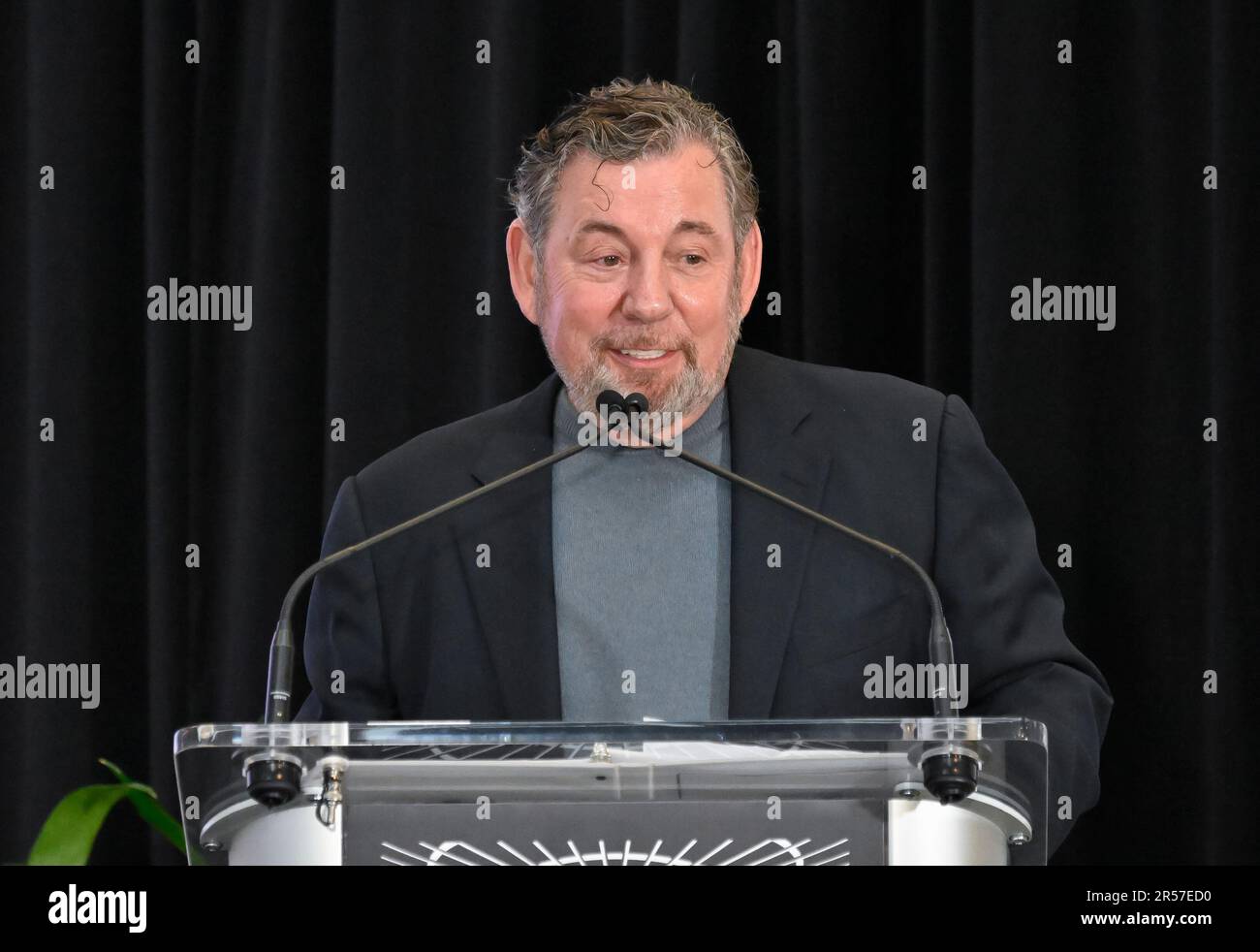 James L. Dolan, executive chairman and CEO MSG Entertainment, announces ...