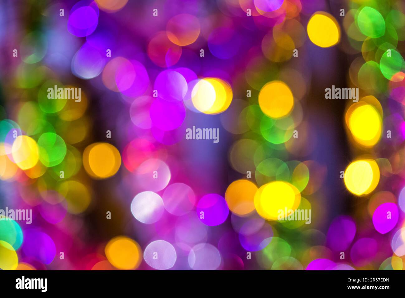 Abstract festive elegant background of blurred with bokeh lights and ...