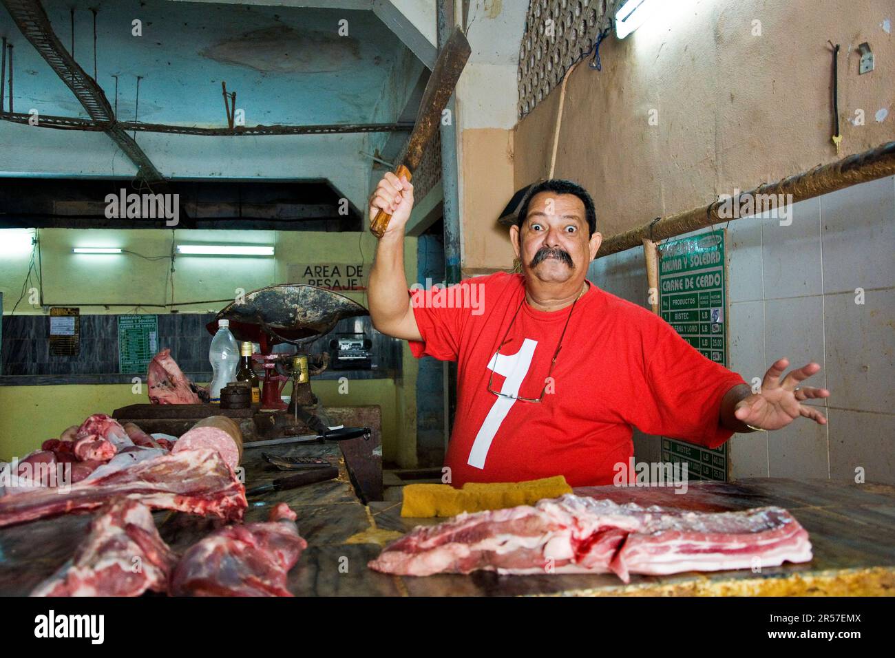 Havana cuba butcher hi-res stock photography and images - Alamy