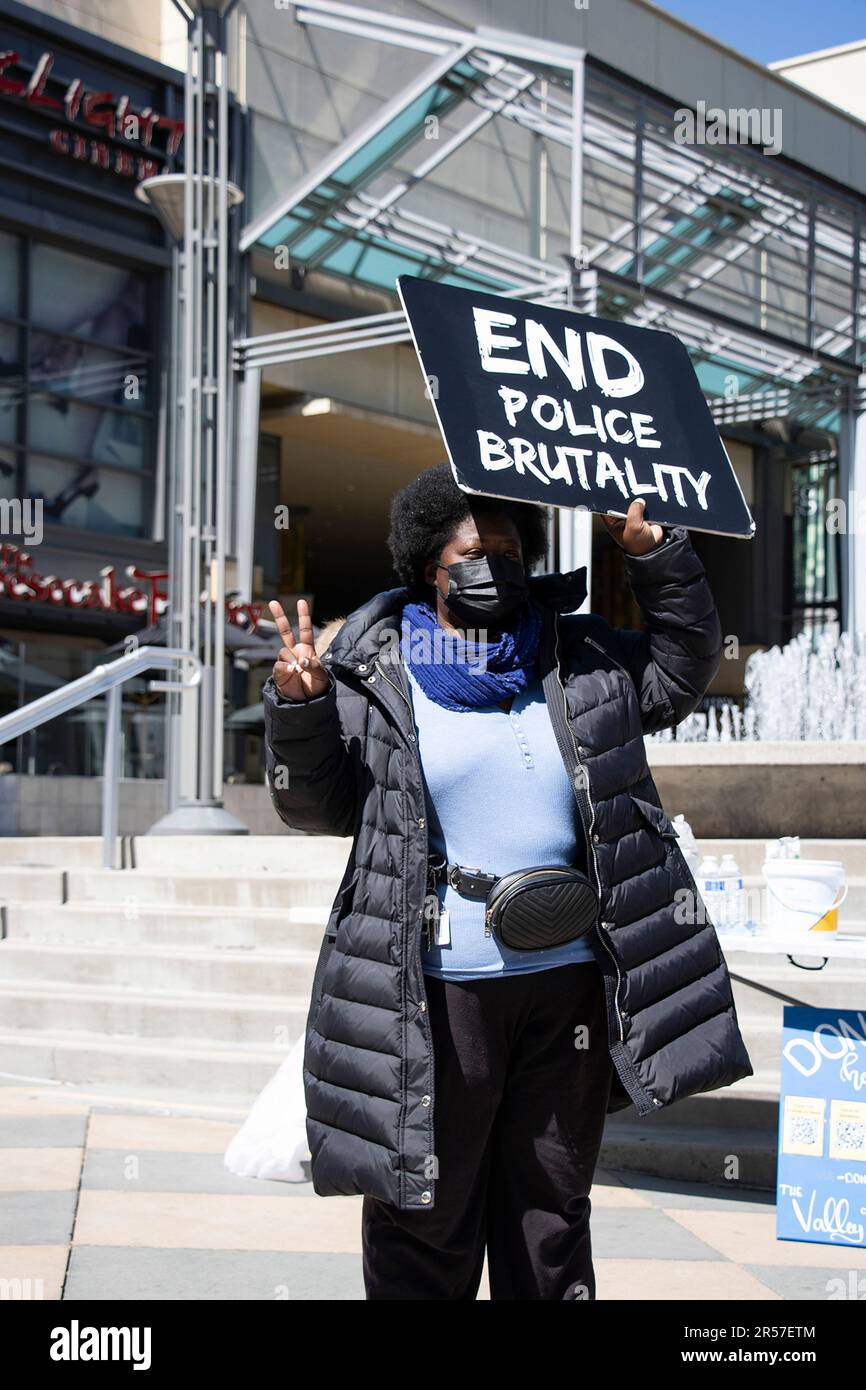 Latora Green, co-founder of the Valley of Change, outside the Sherman ...