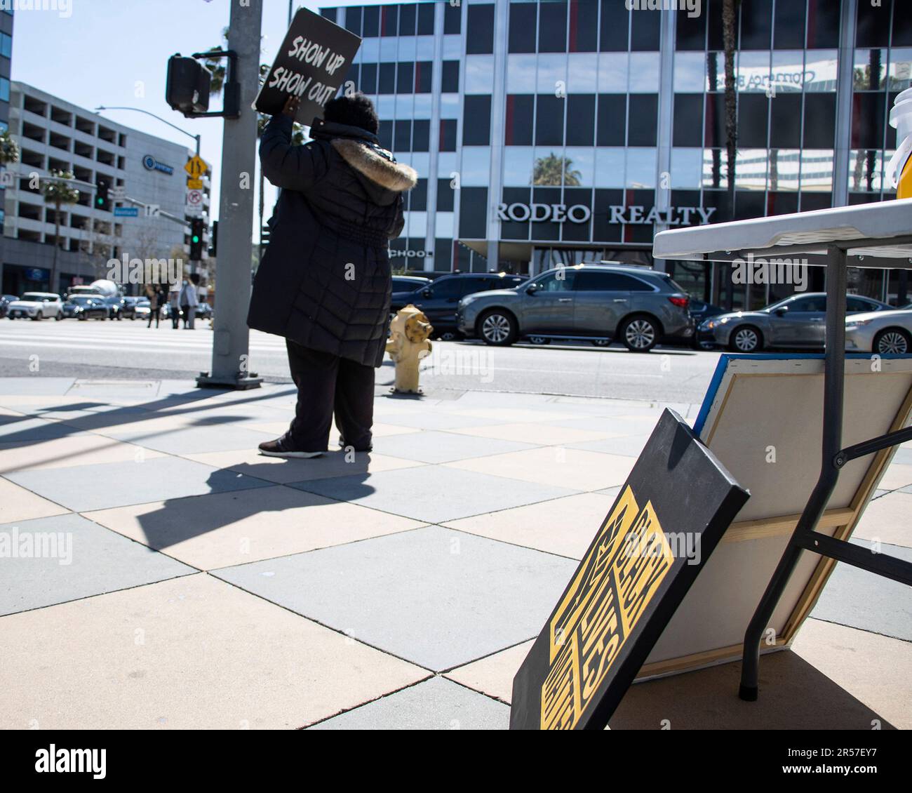 Latora Green, co-founder of the Valley of Change, peacefully protests ...
