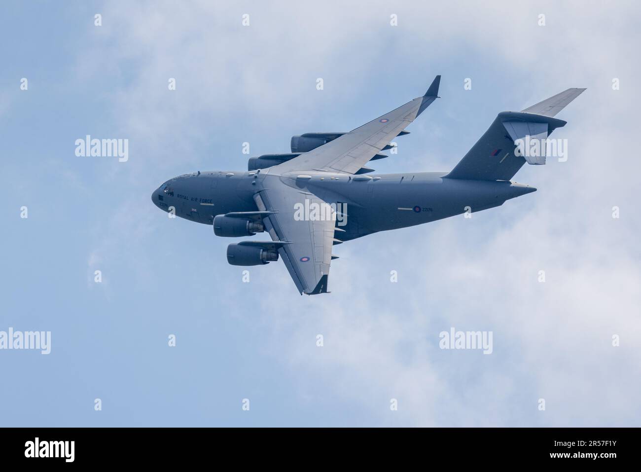 RAF Boeing C-17 Globemaster III airborne at the Abingdon Air & Country ...