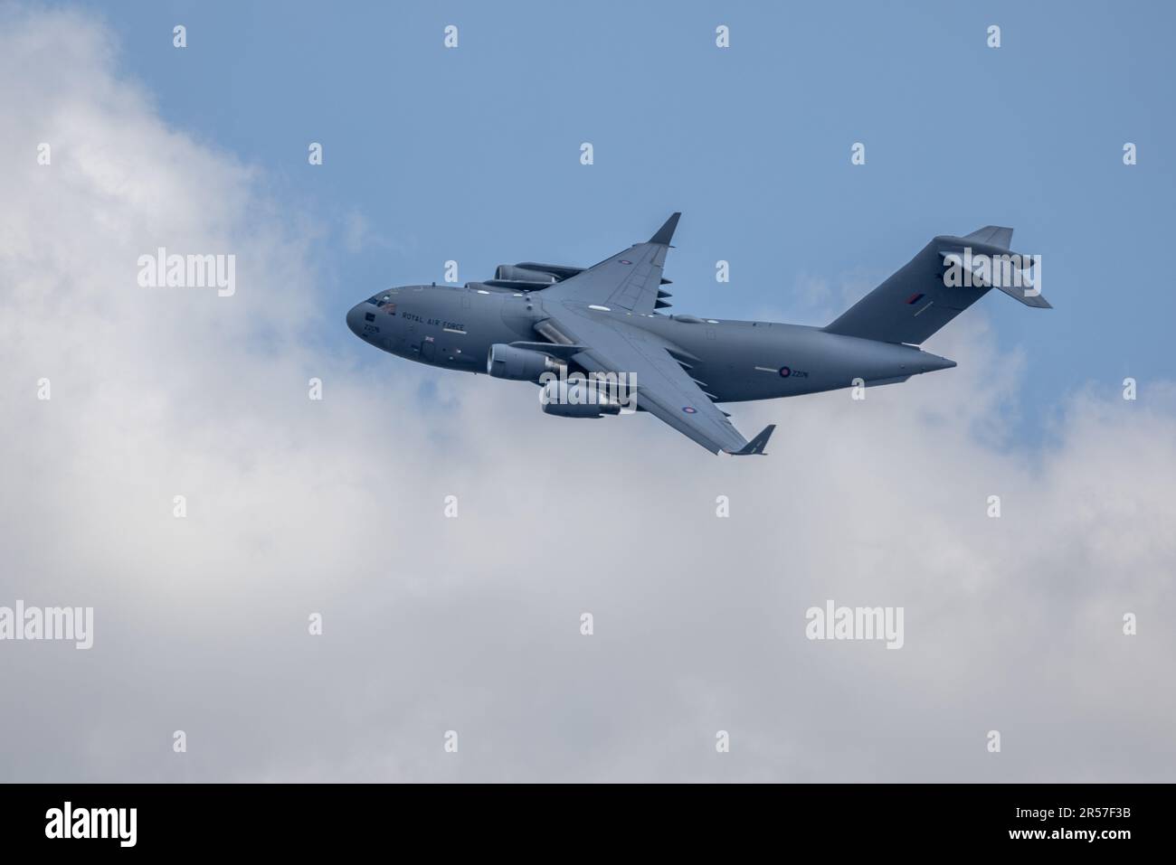 RAF Boeing C-17 Globemaster III airborne at the Abingdon Air & Country ...