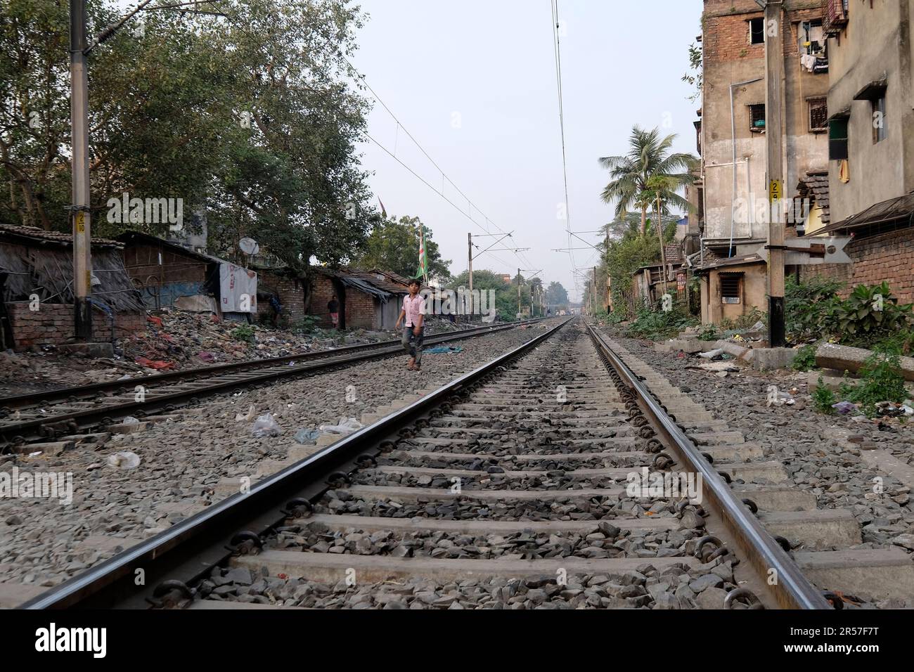 India. Kolkata. railway Stock Photo - Alamy