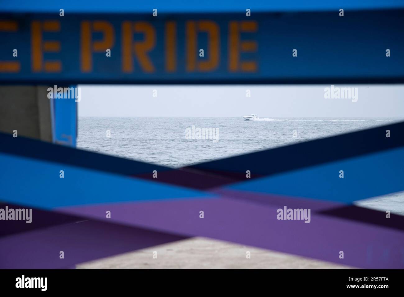 Venice pride flag lifeguard tower hi-res stock photography and images ...