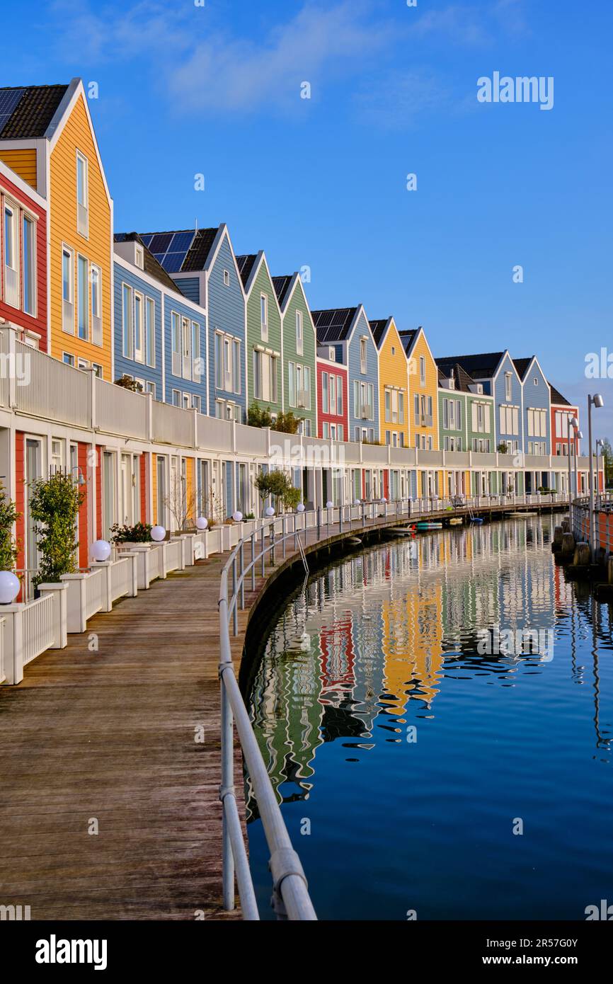 Colorful row houses in houten hi-res stock photography and images - Alamy
